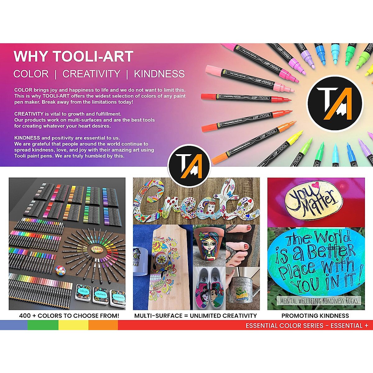 Acrylic Paint Markers Paint Pens Assorted Vibrant Markers for Rock Painting, Canvas, Glass, Mugs, Wood, Ceramic, Fabric, Metal, Ceramics. Non Toxic, Quick Dry, Multi-Surface, Lightfast (EXTRA FINE)