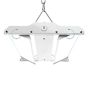 WEINATECH 2FT LED Garage Lights Shop Light LED Dimmable,100W 5000K Daylight Beam Angle Adjustable Linear High Bay Lights,Led Shop Lights for Workshop,Warehouse,Garage,Workbench,Supermarket(1 Pack)