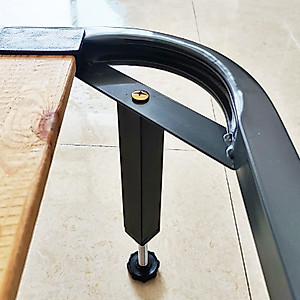 KUSRUP Adjustable Height Bed Frame Replaces Support Legs Heavy Duty Bed Center Frame Slat feet risers for Queen/King Platform 1PCS (1, 7.8" to 10.6")