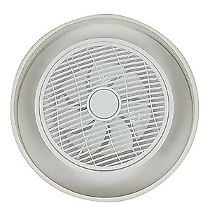 HAPPCUCOE Modern Ceiling Chandelier Flush Mount Ceiling Fan Light Dimmable LED Remote Control Chandelier White Bedroom Living Room Office 110V New