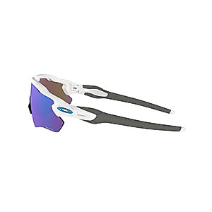 Oakley OO9208 Radar Ev Path Sunglasses+ Vision Group Accessories Bundle(Polished White/Prizm Sapphire (920873), mens