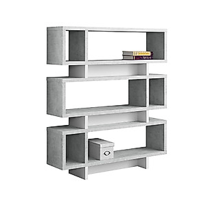 Monarch Specialties I Bookcase, Grey