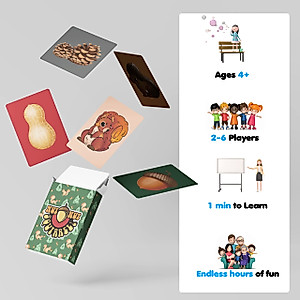 PBN'J Games LLC nut nut Squirrel! - Fun Card Game for Kids & Families. Ages 4+ | 3 Levels of Play | Mom's Choice Awards Winner