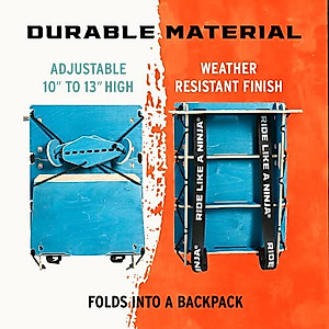 Ninja MTB Jump Ramp, Turbo Kicker Portable Jump Ramp, 4 Panel Ramp for All Ages, Ideal for MTB Bikes, BMX Bikes, One Wheels, Scooters, Skateboards, and RC Cars