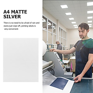 60 Sheets Self-adhesive Printing Paper Large Label Stickers Sticker Label Printer Paper Label Paper Decal Print Labels Stickers Adhesive Printable Paper Sticker Blank Labels