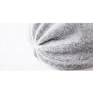 WaySoft Pure 100% Cashmere Beanie for Women in a Gift Box, Oversized Women Beanie Hat, Bring Warm and Luxury to Your Loved Ones, Perfect (Grey)