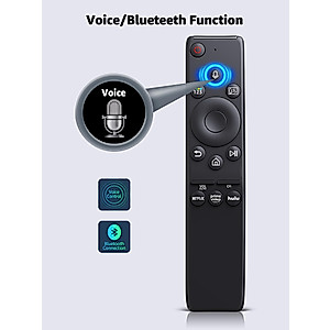 Voice Remote Control Fit for Samsung Smart TVs, BN59-01312A Universal Remote Replacement for All Samsung Frame QLED LED LCD 8K 4K TVs