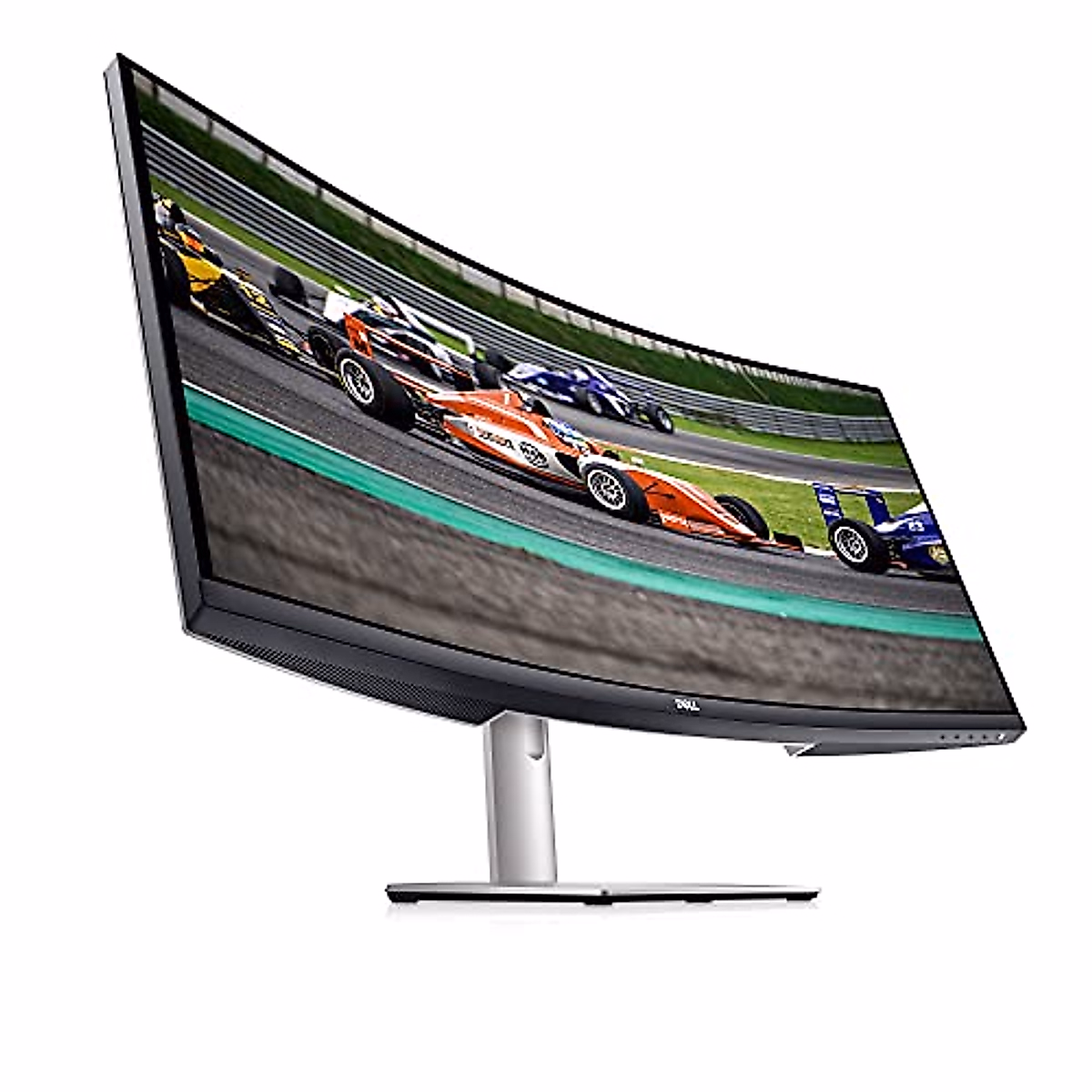 Dell S3422DW Curved Monitor - 34-inch WQHD (3440 x 1440) Display, 1800R Curved Screen, Built-in Dual 5W Speakers, 4ms Grey-to-Grey Response Time, 16.7 Million Colors - Silver