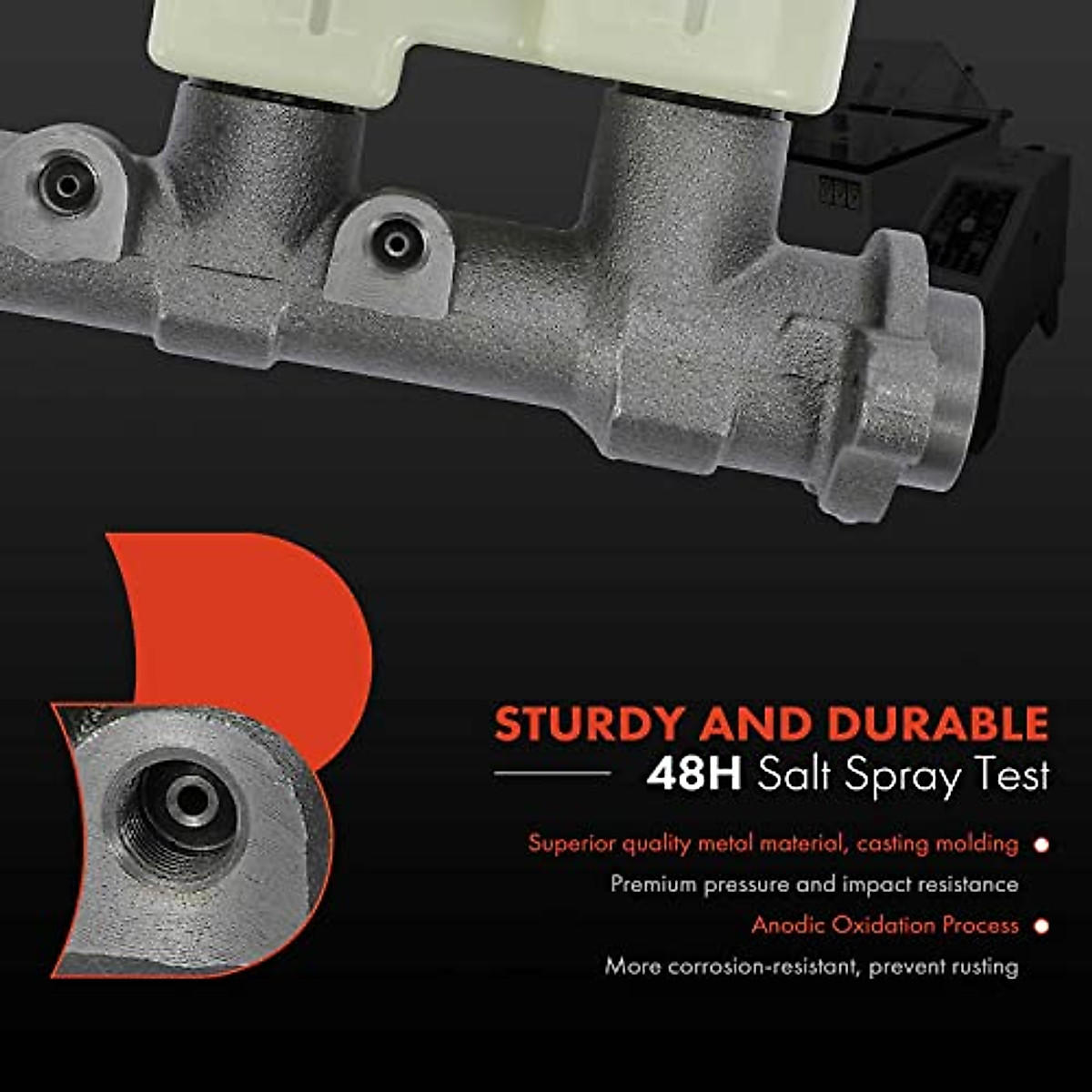 A-Premium Brake Master Cylinder with Reservoir and Cap Compatible with Pontiac Vehicles - Fiero 1984 1985 1986 1987 RWD - Replaces MC39572