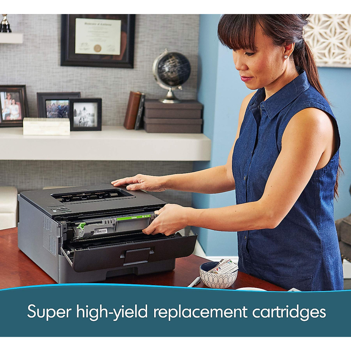 Brother HLL2370DW Refurbished Monochrome Printer (Renewed Premium)