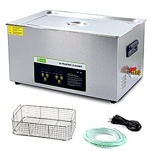 ONEZILI Ultrasonic Cleaner 20L, 40KHz Professional 480W Lab Ultrasonic Cleaner with Heater Timer for Parts Carburetor Dental Instrument Circuit Board Fuel Injector Brass Motor Repair Tools