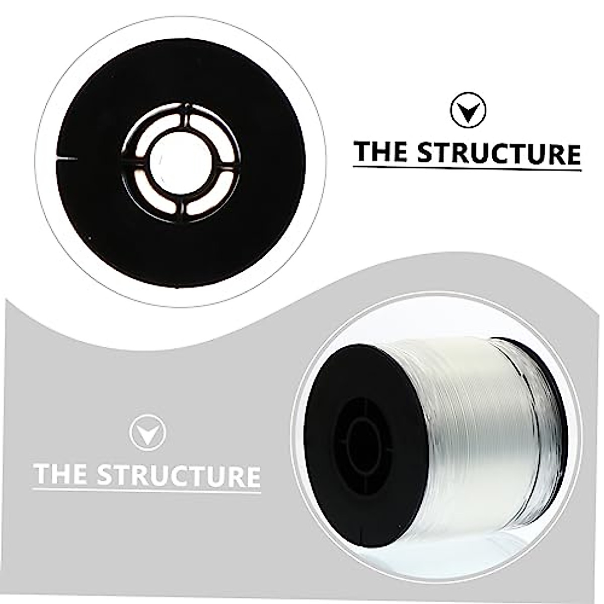 INOOMP Fishing Wire 3 Sets Nylon line Aluminum Parts Nylon Beading Thread Clear monofilament Thread Nylon net Strap Nylon Wire Wear-Resistant Rope Invisible Flying Clear Fishing Line