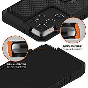 Rokform - Galaxy S21 Ultra 5G Rugged Case + Magnetic Sport Ring Stand & Grip