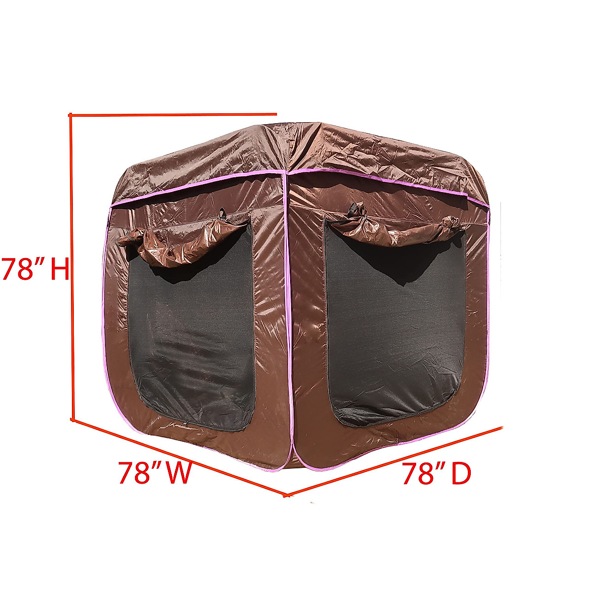 Admired By Nature Extended pop up SUV Tent, Cube, ABN5M008-PRPL , Purple
