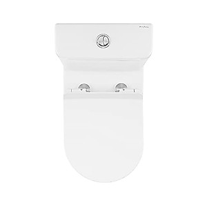 Swiss Madison SM-2T120 Calice Two Piece Elongated Rear Outlet Toilet, Dual Flush