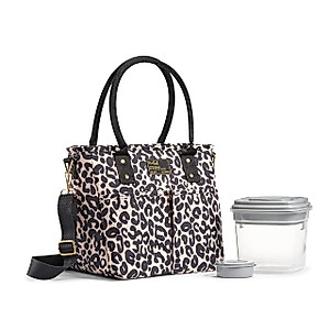 Fit+Fresh Summerton Insulated Lunch Bag women love as Lunchbox, Lunch Tote - Cute Small Lunch Box For Women, men,lunch boxes, adult lunch, Feline Fine