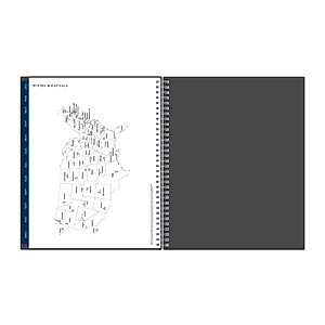 Blue Sky 2023 Weekly and Monthly Planner, January - December, 8.5" x 11", Flexible Cover, Wirebound, Passages (142073)