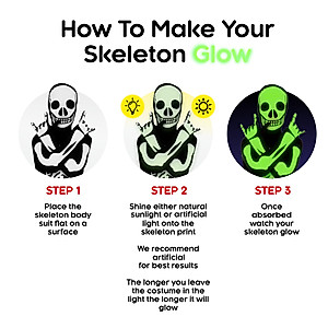 Morphsuits Skeleton Costume for Boys, Skeleton Costume Kids, Kids Skeleton Costume, Scary Halloween Costumes for Boys, Kids Skeleton Costume, Glow in the Dark Costumes