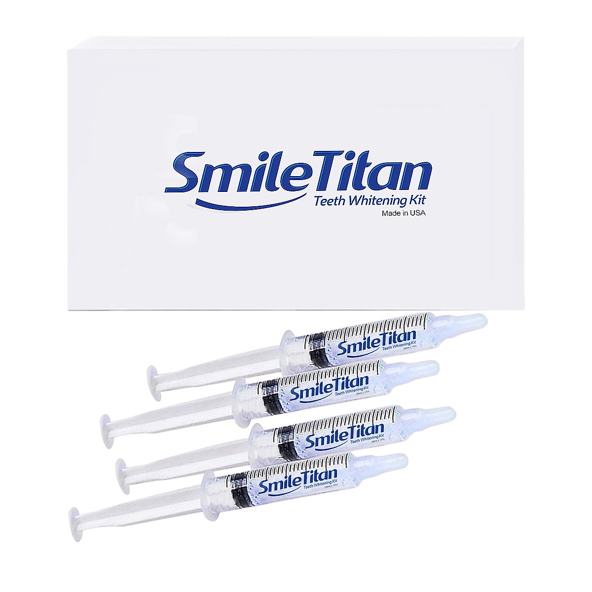 Smile Titan Teeth Whitening Gel Refill 4X Syringes 44% Carbamide Peroxide