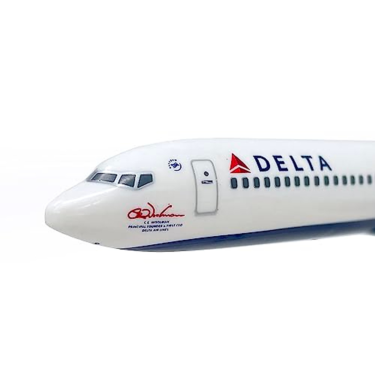 Flight Miniatures Delta 737-900ER (07-Cur) 1:200 Scale - Miniature Model Airplane Plastic Snap-Fit - Authentic Replica of Delta Airlines Livery - Part #ABO-73790H-008