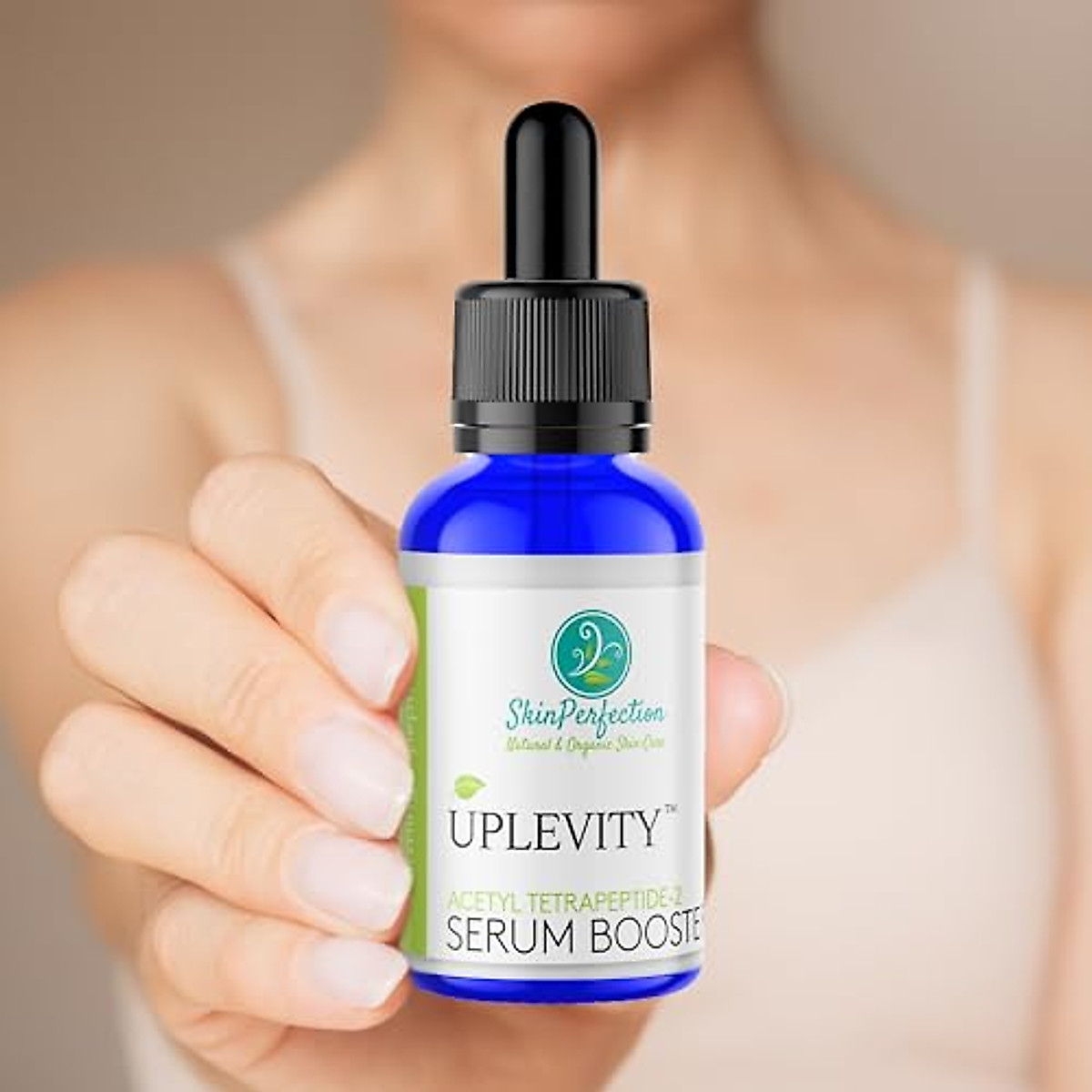 Uplevity Anti-Aging Tightening Peptide Serum Booster Firming Peptide Increase Elasticity Add to Any Moisturizer for Added Effectiveness Against Sagging Acetyl Tetrapeptide-2 Skin Perfection