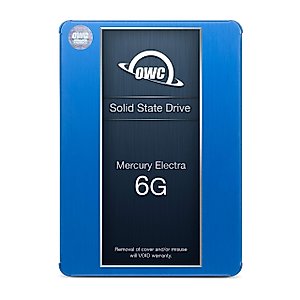 OWC SSD Upgrade Bundle for 2011 iMacs, Mercury Electra 250GB 6G SSD, AdaptaDrive 2.5" to 3.5" Drive Converter Bracket, in-line Digital Thermal Sensor Cable, Installation Tools, (OWCKITIM11HE250)