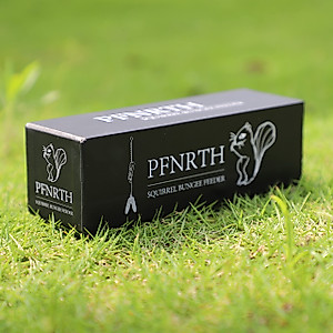 PFNRTH Bungee Squirrel Feeder for Outside, Cob Holder, Attracts Squirrel, Chipmunk and Other Backyard Wildlife