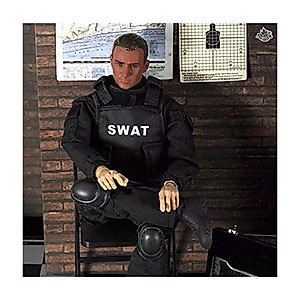 Liberty Imports 12-Inch Special Forces Military Action Figure Army Man Toy Soldier - 30 Articulation Points and 15 Weapons and Accessories (SWAT)