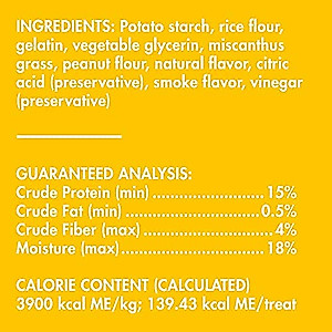 Chewsday 5-Inch Dog Chew Braids, Made in The USA, All Natural Rawhide-Free Highly-Digestible Treats, Peanutty Bliss - 7 Count