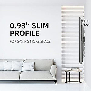 Height Adjustable TV Wall Mount, Bracket for Most 42-75 inch LED, LCD Monitor and Plasma TVs, Holds up to 132lbs, Max VESA 600x400mm by XINLEI (MFA6)