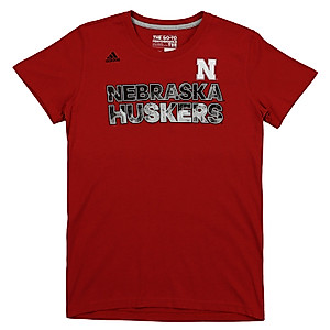 NCAA Women's Nebraska Cornhuskers Short Sleeve Performance Tee, Red Large