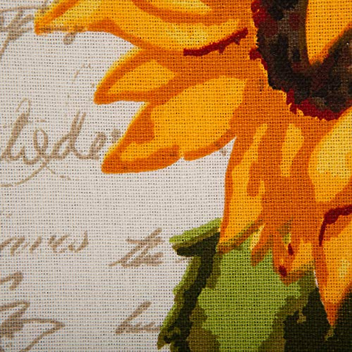 DII Table Top Décor Collection Spring & Summer Table Runner, 14x72, Rustic Sunflowers Print