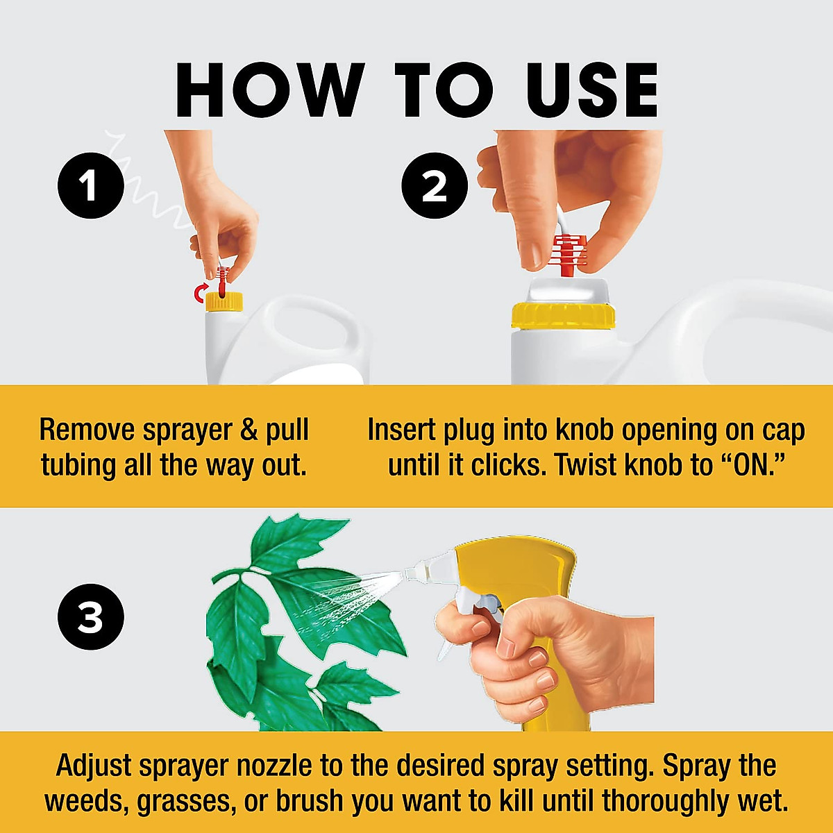 Roundup Ready-To-Use Poison Ivy Plus Tough Brush Killer, for Weeds, Grass, Stumps and Vines, Trigger Sprayer, 1 gal