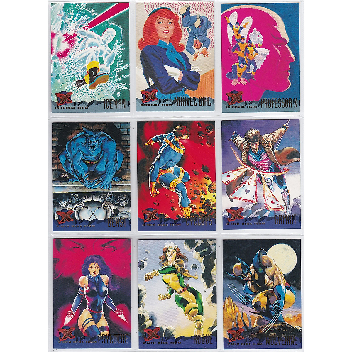 X-Men Fleer Ultra 1995 Complete 150 Card Trading Card Set