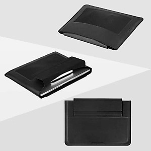 aplslpa Laptop Bag Sleeve with Stand, Ultra-Slim Style, Designed for 14 inch Laptop, Also Compatible with 13, 13.3 and 13.6 inch Laptop, for MacBook Pro/Air, Dell, HP, Surface Book (Black)