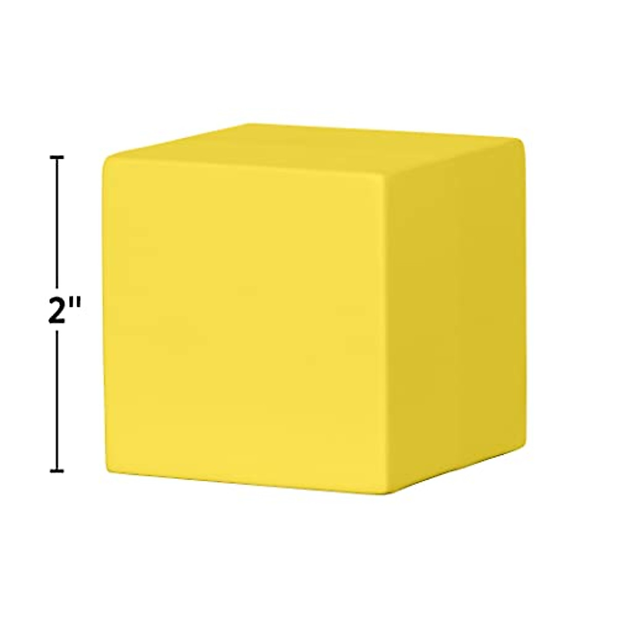 Teacher Created Resources Foam Blank Dice, 2", Pack of 4 , Yellow