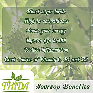 Soursop Tea 30 Bags | Soursop Leaves | Asian Herbal Life Tea From Guanabana Leaves | Graviola Soursop Fruit Tea Supply From Thailand