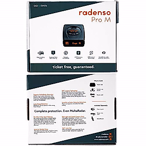 Radenso Pro M Radar Detector with Less False Alerts, Small Size, USA Technical Support, GPS Lockouts