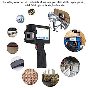 Hilitand Handheld Printer 4.5 Inch Touch Screen Portable Inkjet Printer for Printing Production Date Batch Number QR Code