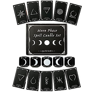 SpellCloth - Spell Candles for Witchcraft / Chime Candles / Colored Candles - Small Spell Candle Set for Ritual, Altar, Wicca Spells & Witch Rituals - 1/2in. x 4in. Candles for Spells Assorted Colors