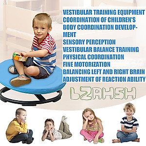 LZAHSH Spinning Chair for Kids Sensory,Handiwork Soft Seat Cushions Installation-Free Swivel Chair for Kids Body Sensory Training Autism Kids Swivel Chair Sit and Spin,Comfortable to Sit
