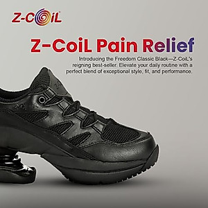 Z-CoiL Pain Relief Footwear: Women's Freedom Classic Black