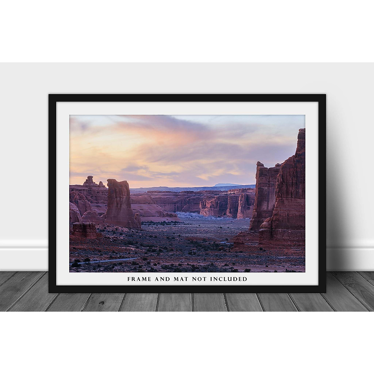 Southwestern Photography Print (Not Framed) Picture of Sandstone Cliff Walls at Sunset on Summer Evening in Arches National Park Utah Desert Wall Art Western Decor (5" x 7")