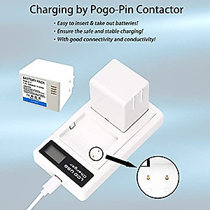 2-Pack Rechargeable Battery & USB-C Charger Station for Arlo Pro/Pro 2(VMA4400),Upgraded Battery Pack,Battery Capacity:7.2V/2440mAh/17.57Wh (Arlo Pro/Pro 2(VMA4400))