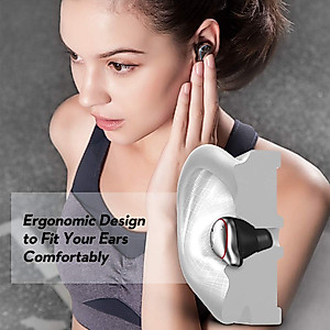 True TWS Stereo Wireless Earbuds 05 Plus by MIFO,APT-X Bluetooth 5.0 Wireless Sport Headphones with 2600mAh Charging Case,CVC6.0 Deep Bass Wireless Earphones Bulit-in Mic Headset, One-Step Pairing