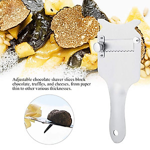 Yosoo Sliver Cheese, Truffle Cheese Stainless Steel Safe Truffle for Kitchen Gadget Rape A Truffe Truffle Shaver