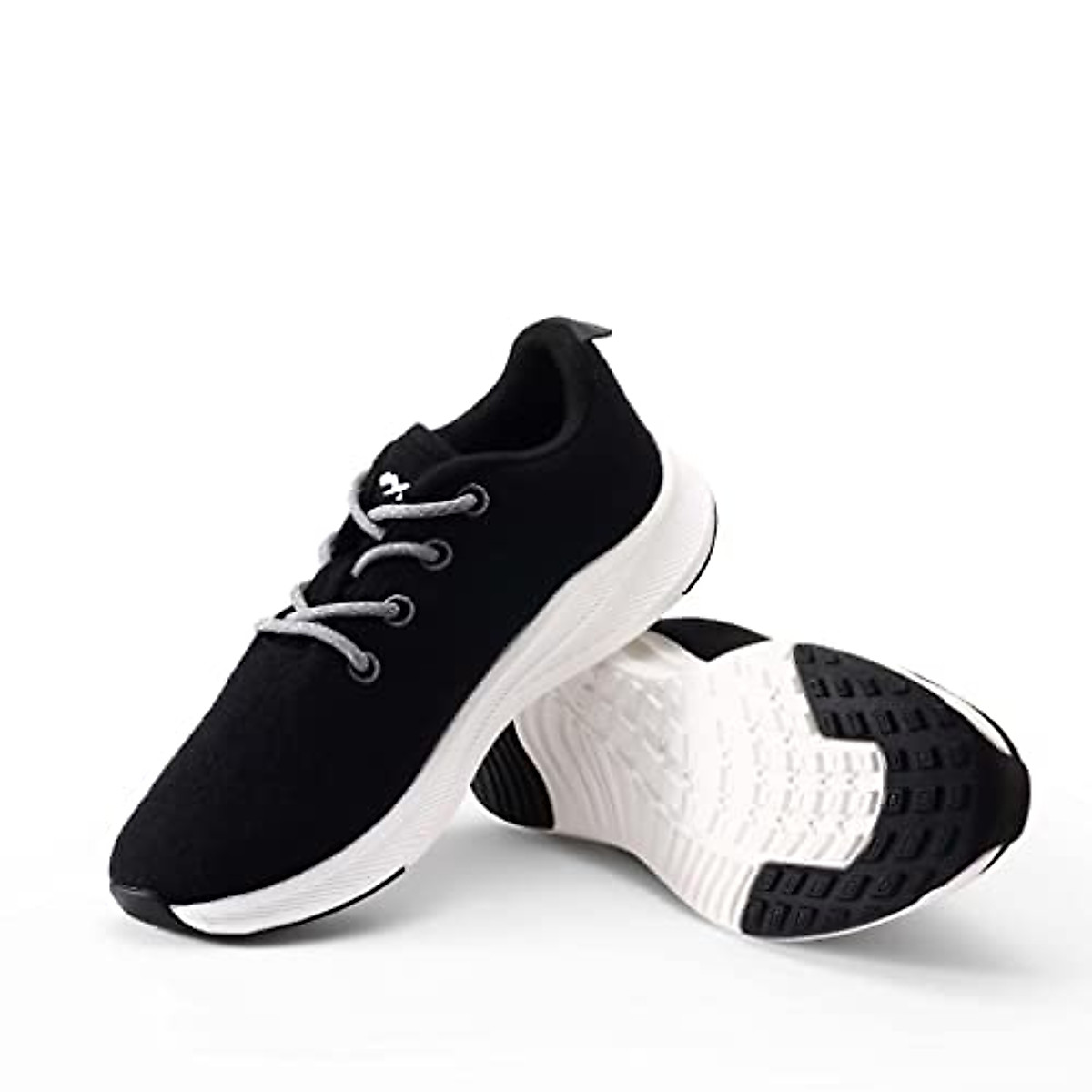 Merino Protect Merino Wool Shoes for Women Lace-up Sneaker Lightweight Sockless Casual Shoes for Walking Travel Dark Grey