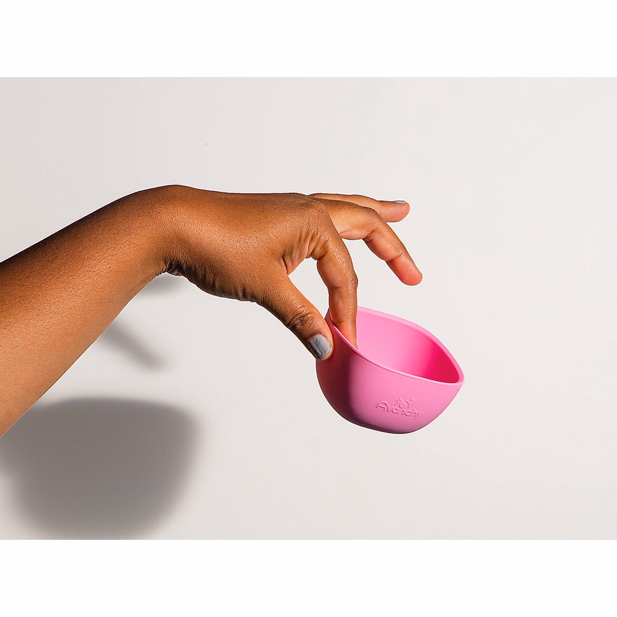 Avanchy Silicone Baby Bowls MINI Prep Bowl Set for Babies Kids Toddler for Feeding Food 4 oz, Green 2 Pack