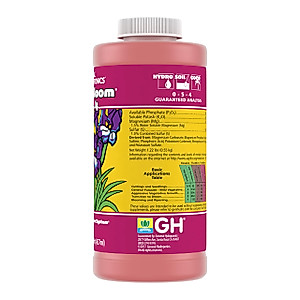 General Hydroponics Florabloom Plant Food, Flora Series Advanced Nutrient System, for Hydroponic Applications and Container Plants, 0-5-4, 16 oz.