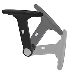 Height Adjustable Office Chair Armrest w/Arm Pads (Pair) S4761-K - Replacement Arms